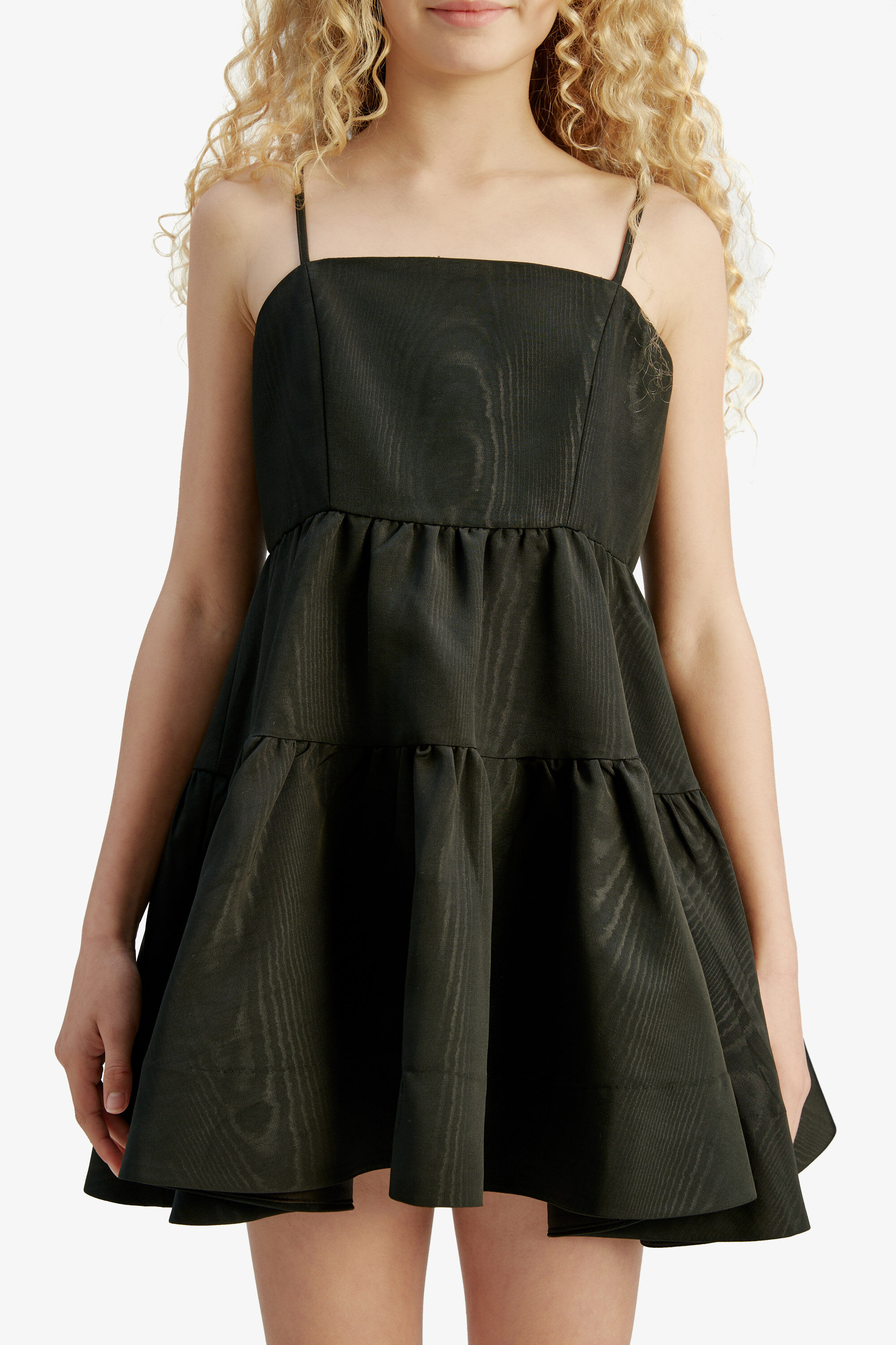 Girls Charlotte Mini Dress In Black | Bardot Junior