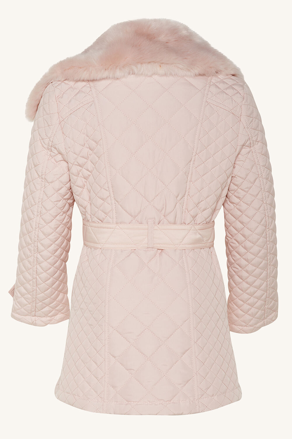 Tween Girl Grace Quilted Coat In Blush | Bardot Junior