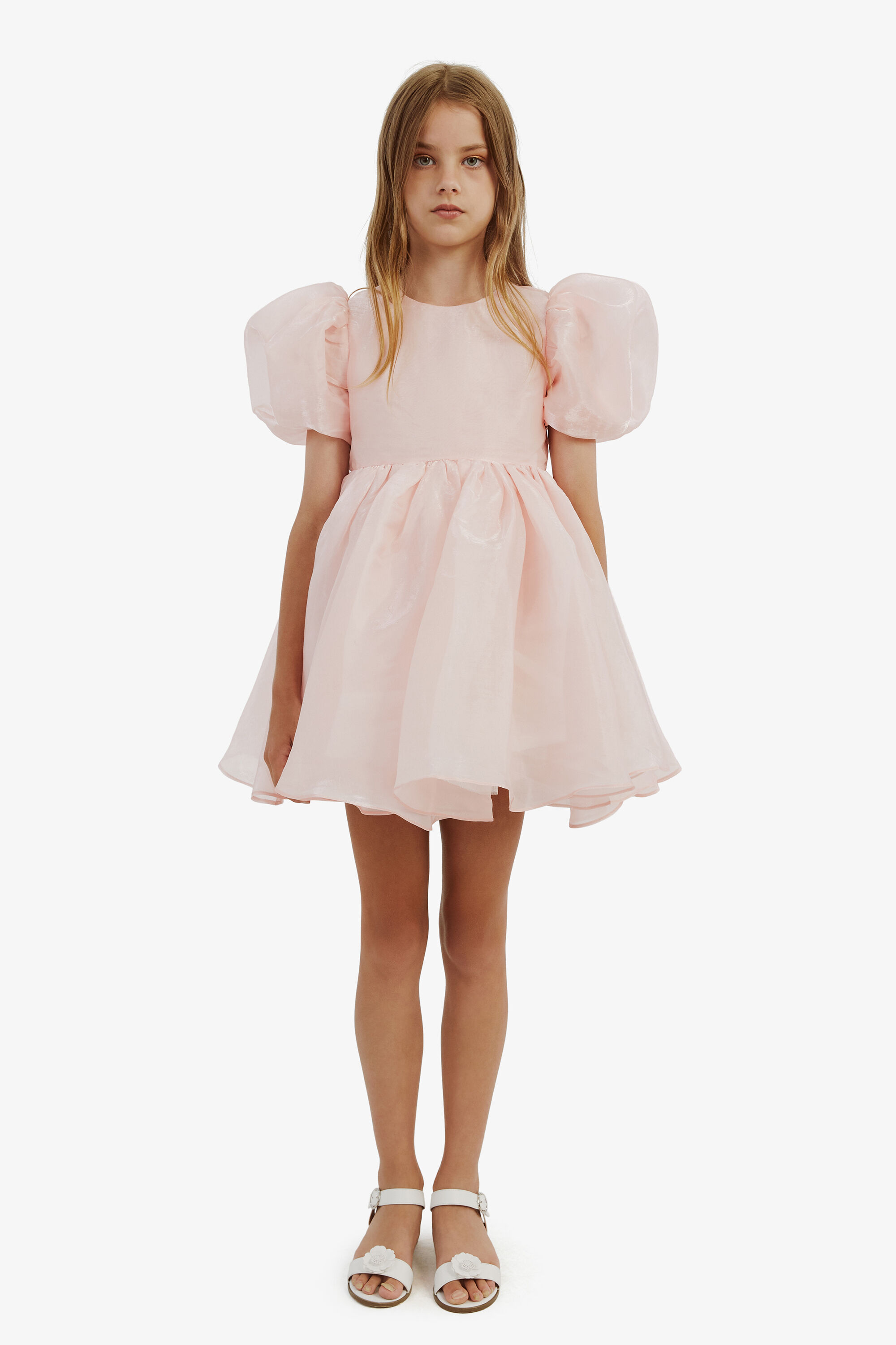 Girls Halina Mini Dress In Powder | Bardot Junior