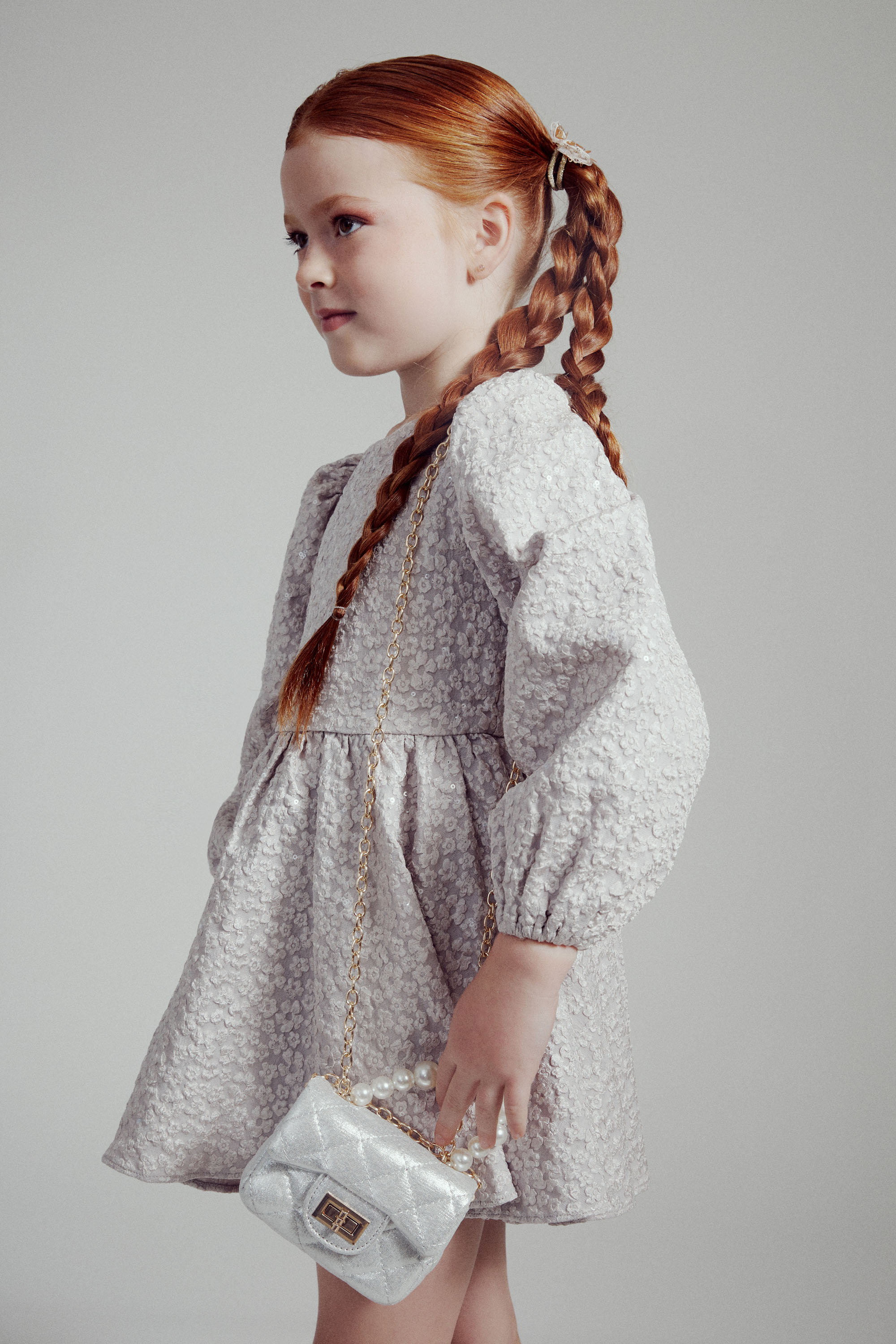 Bardot Junior Kids' Girls Mirae Mini Dress In Silver | ModeSens